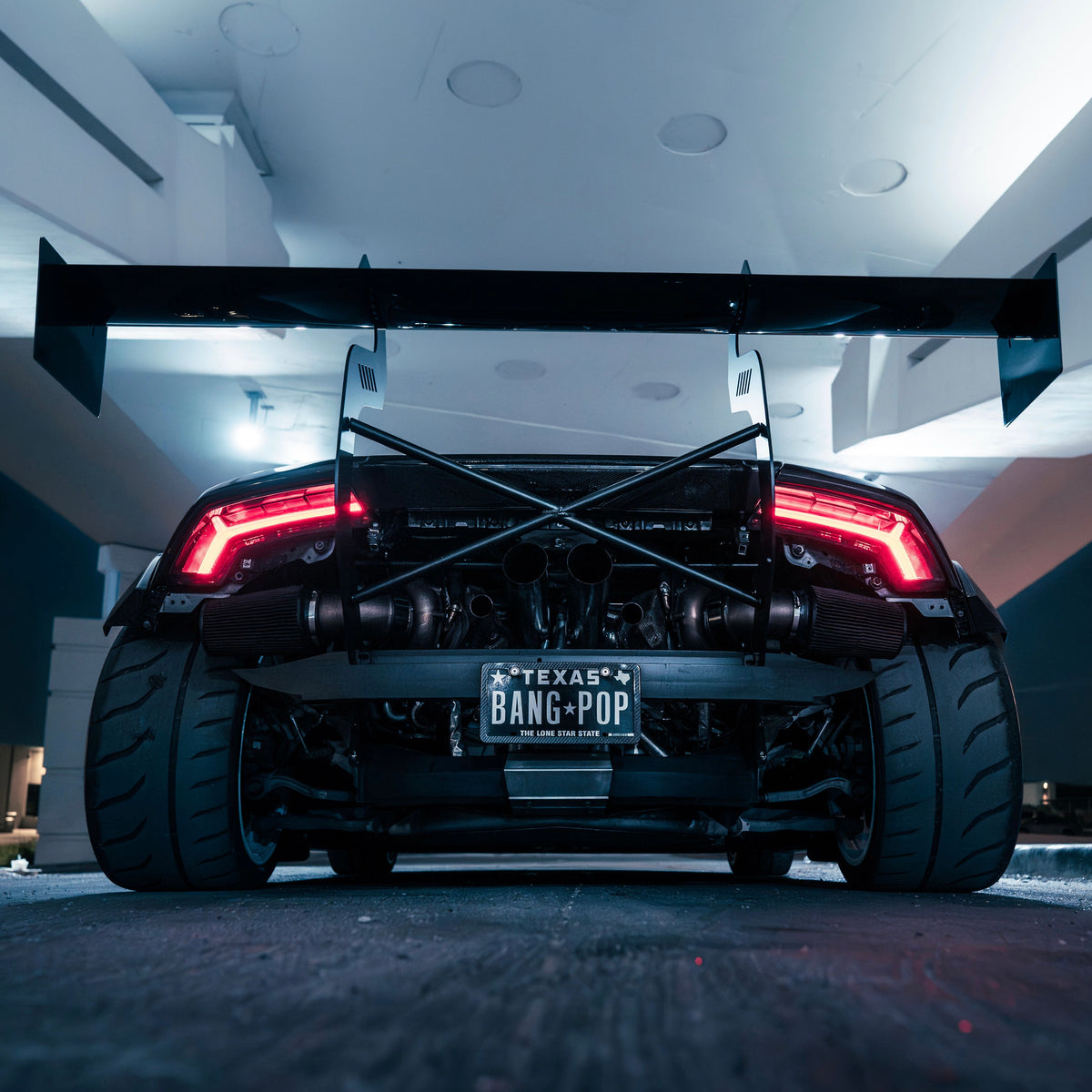 BMR Lamborghini Huracan Chassis Mount Wing – Black Market Race